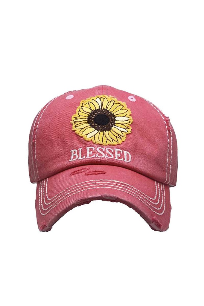 BLESSED SUNFLOWER BALL CAP | Activewear + Swim